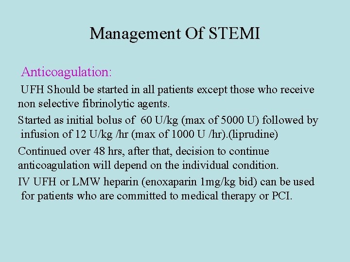 Diagnosis And Management STEMI Of DR REEM ALZAHRANI