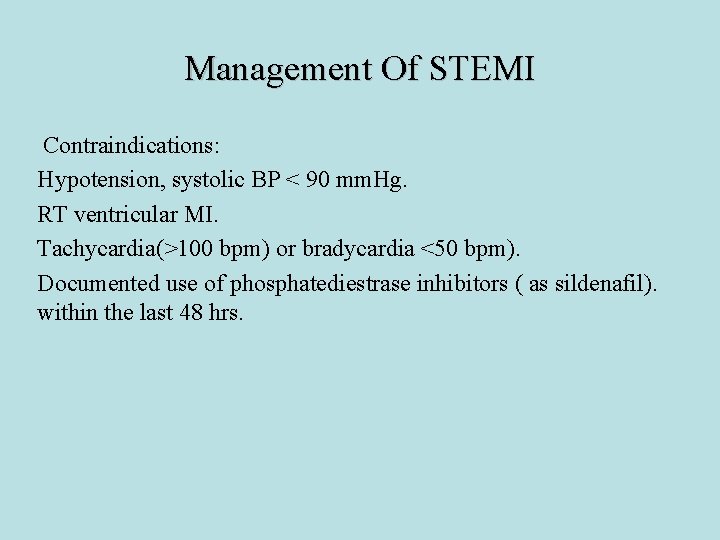 Diagnosis And Management STEMI Of DR REEM ALZAHRANI