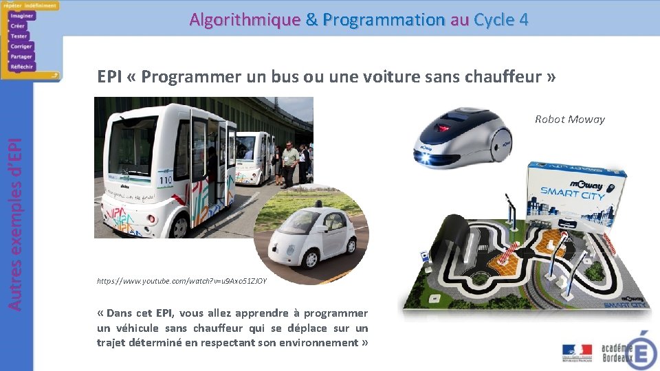 Algorithmique Programmation au Cycle 4 Enseignements Pratiques Interdisciplinaires