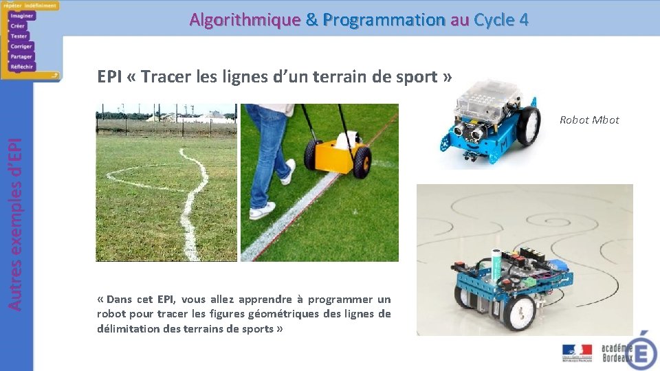 Algorithmique Programmation au Cycle 4 Enseignements Pratiques Interdisciplinaires
