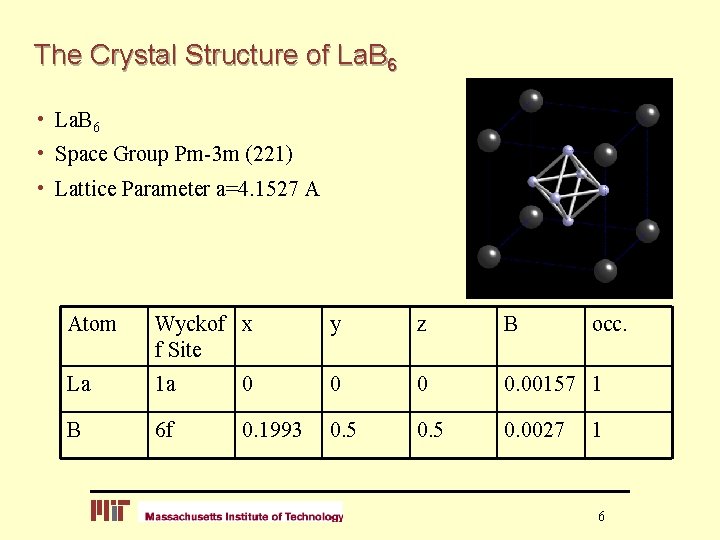 Basics of Rietveld Refinement Scott A Speakman 13