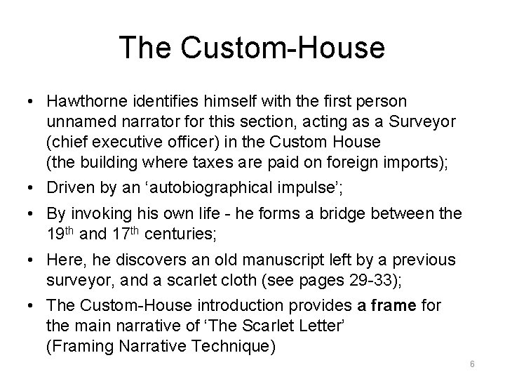 Scarlet Letter Lecture 1 The Individual and Society