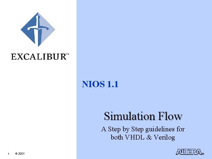 TM NIOS 1 1 Simulation Flow A Step