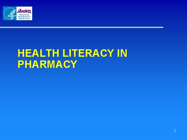Health Literacy in Pharmacy Communication Strategies Curricular Modules