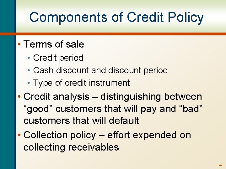 Chapter 21 Credit and Inventory Management Mc GrawHillIrwin