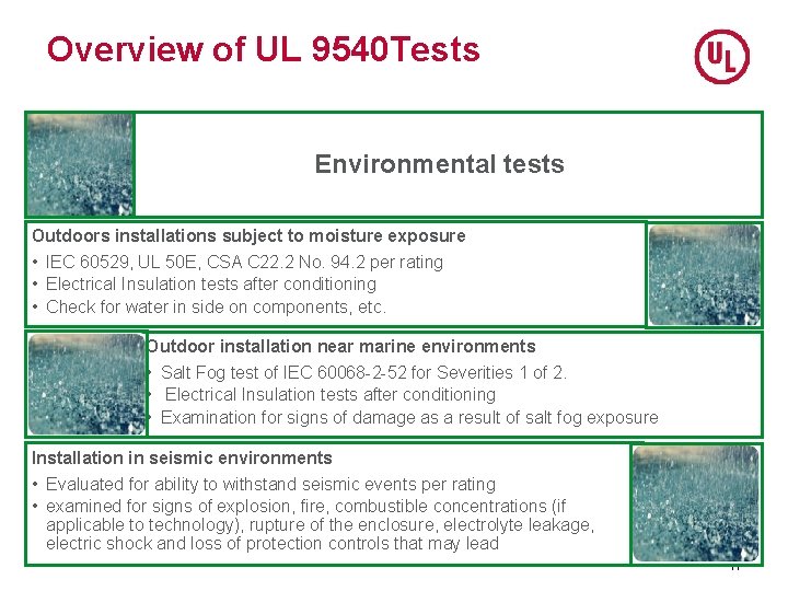 Testing Conformity Assessment for Energy Storage Systems Ken