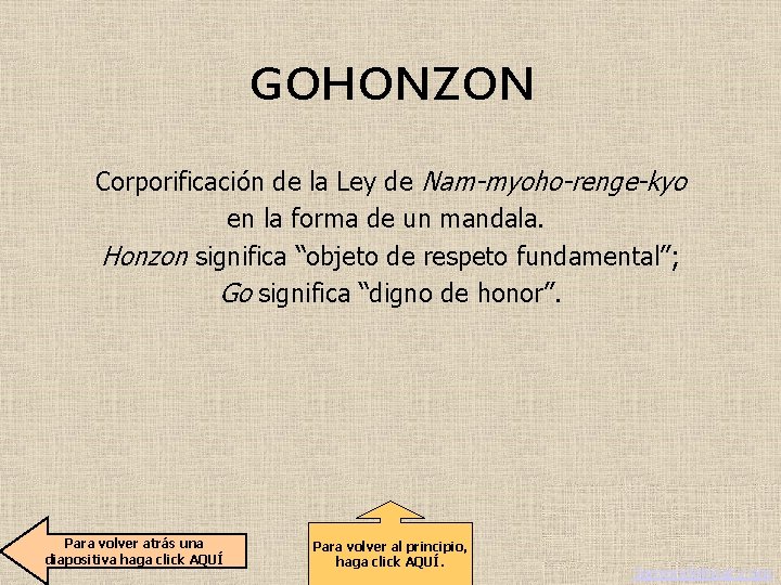 DIAGRAMA DEL GOHONZON EXPLICADO Traduccin del Living Buddhism
