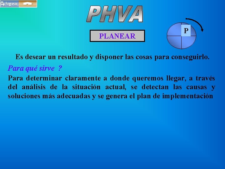RUTA DE LA CALIDAD QUE ES PLANEAR POR