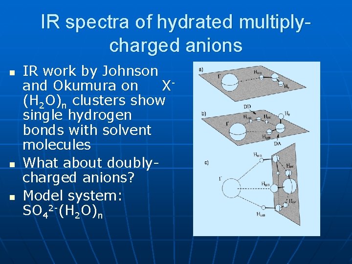 Infrared spectroscopy of the hydrated sulfate dianion Columbus