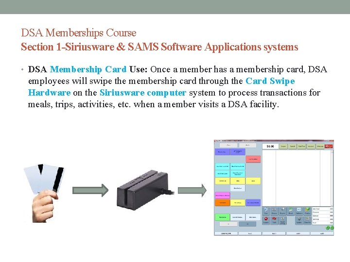 DEPARTMENT OF SENIOR AFFAIRS POINT OF SALE SYSTEM