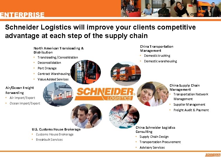 Schneider Logistics Inc Overview presented by Martin Winchell