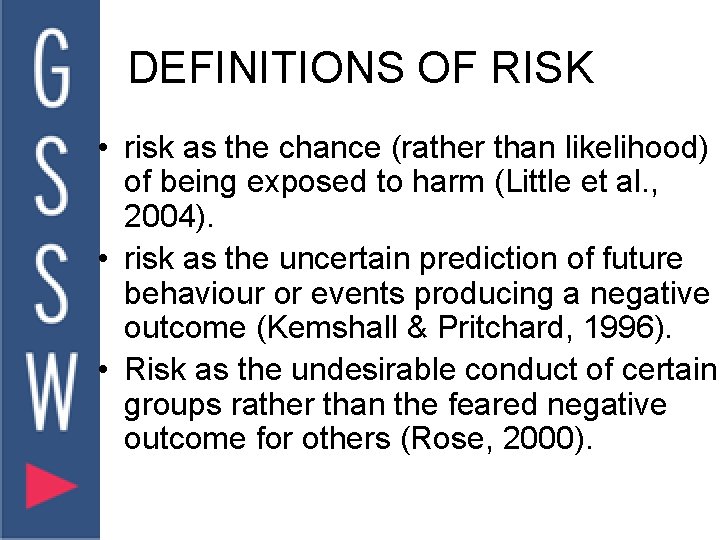 RISK ASSESSMENT IN CRIMINAL JUSTICE POLICY AND PRACTICE