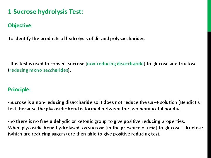 CarbohydratesII BCH 302 practical Complex sugars consist of