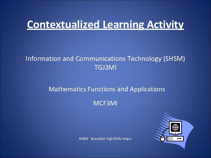 Contextualized Learning Activity Information and Communications ...