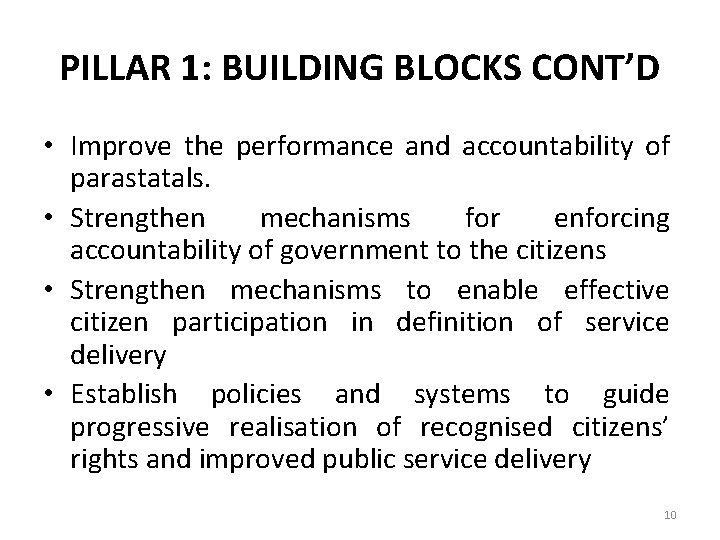 AN OVERVIEW OF THE NATIONAL STRATEGY FOR PUBLIC