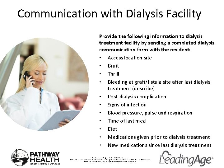 Dialysis Competency Staff Training Objectives Upon completion of