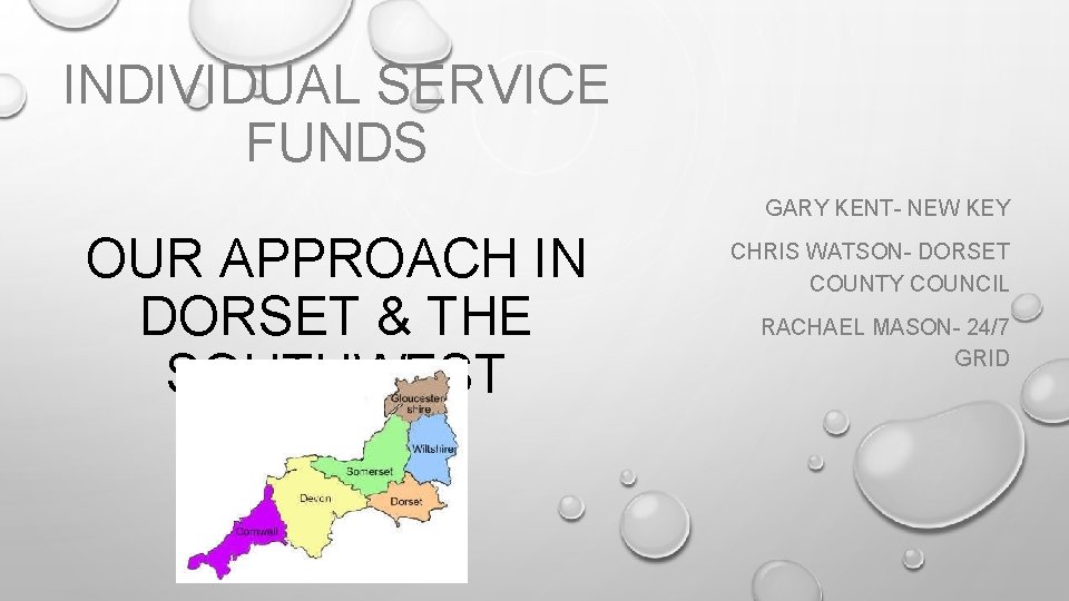 INDIVIDUAL SERVICE FUNDS GARY KENT NEW KEY OUR