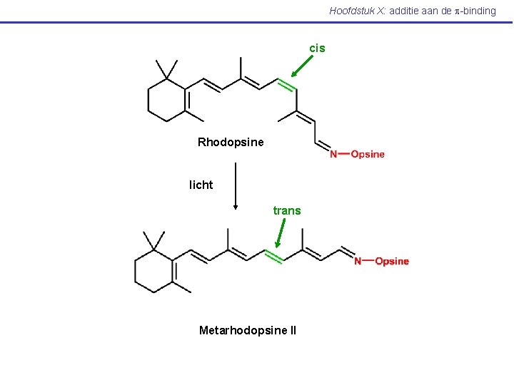 Hoofdstuk X additie aan de pbinding HOOFDSTUK X