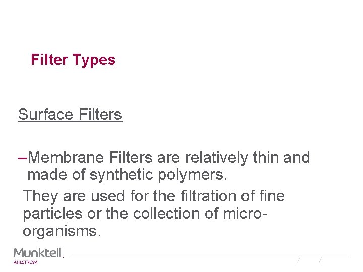 Membrane Filtration Ahlstrom Brand Relia Disc and Relia