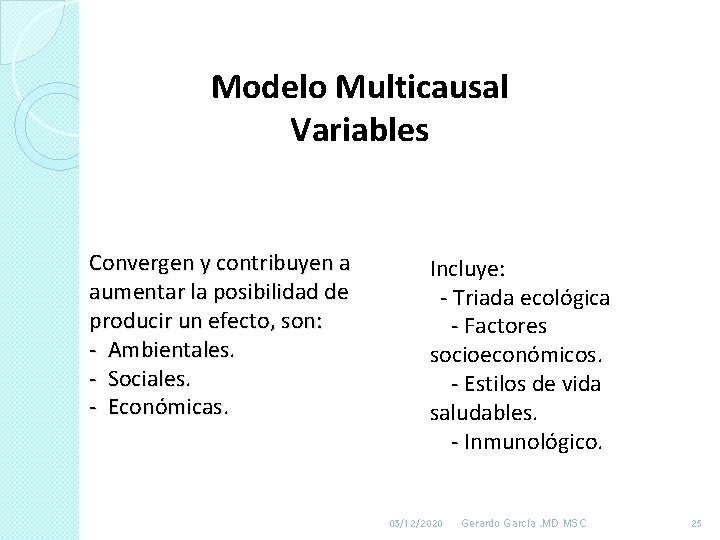 SALUD ENFERMEDAD DETERMINANTES Gerardo Garca MD MSC 03122020