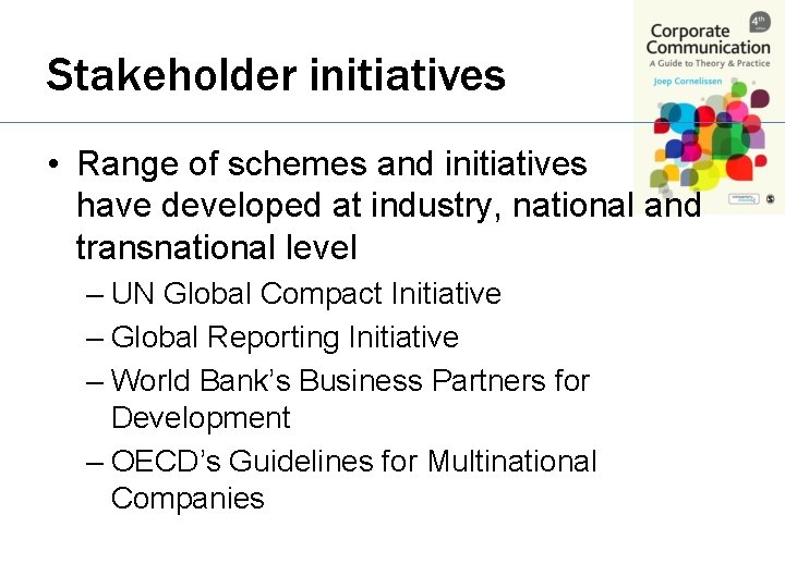 Chapter 3 Stakeholder Management and Communication Corporate Communication