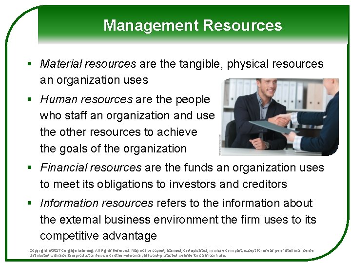 6 Understanding the Management Process Copyright 2017 Cengage
