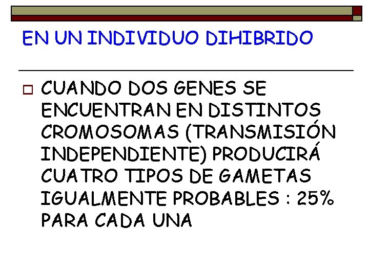 LIGAMIENTO Y RECOMBINACIN TEORA CROMOSMICA DE LA HERENCIA