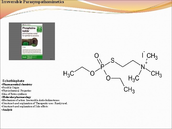 Introduction of Parasympathomimetics Acetylcholine biosynthesis ...