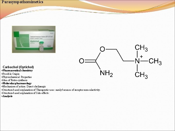 Introduction of Parasympathomimetics Acetylcholine biosynthesis ...