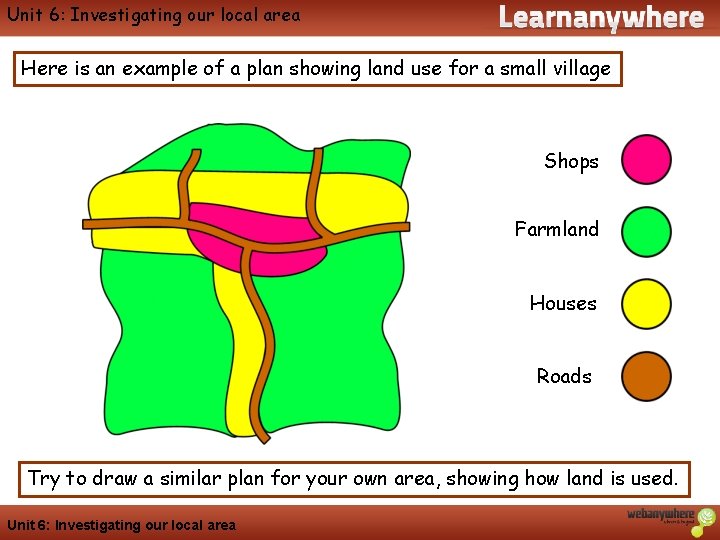 Unit 6 Investigating our local area Geography Unit