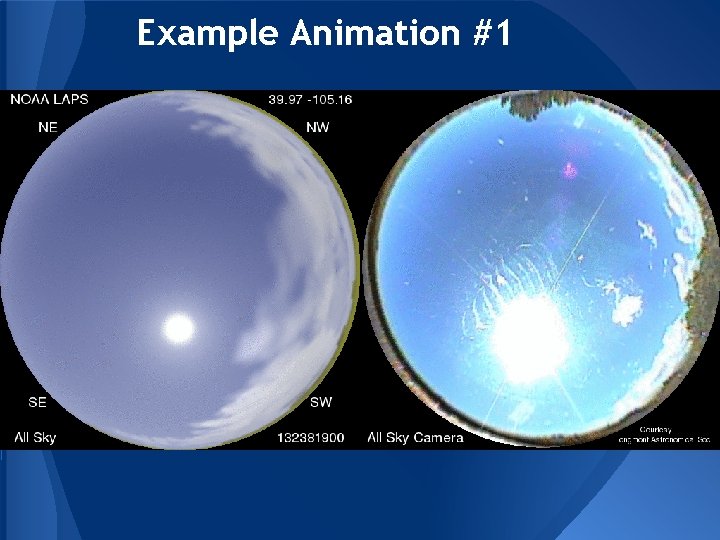 Simulated AllSky Images Compared with the LAS AllSky