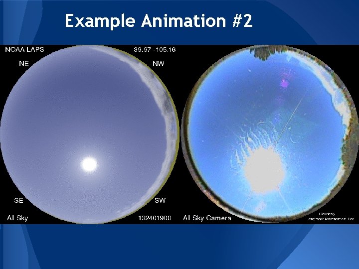 Simulated AllSky Images Compared with the LAS AllSky