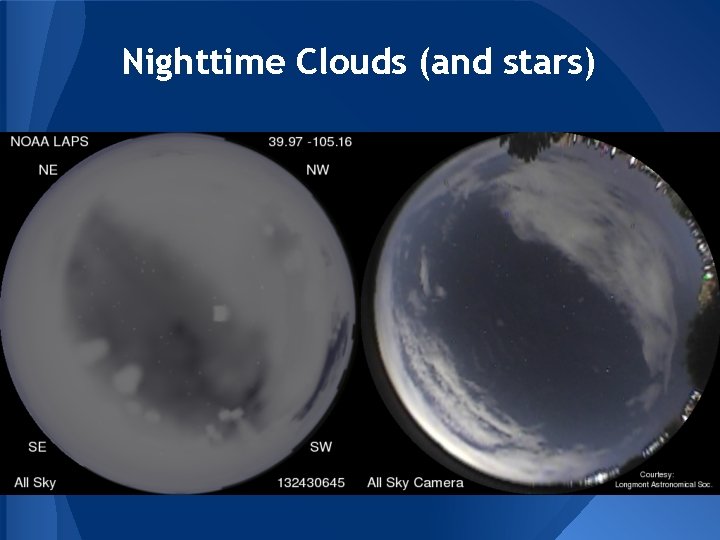 Simulated AllSky Images Compared with the LAS AllSky