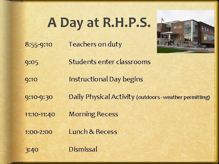 Welcome to Kindergarten Rick Hansen Public School 2013