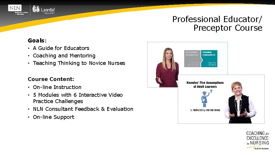 Professional Educator Preceptor Course Goals A Guide for