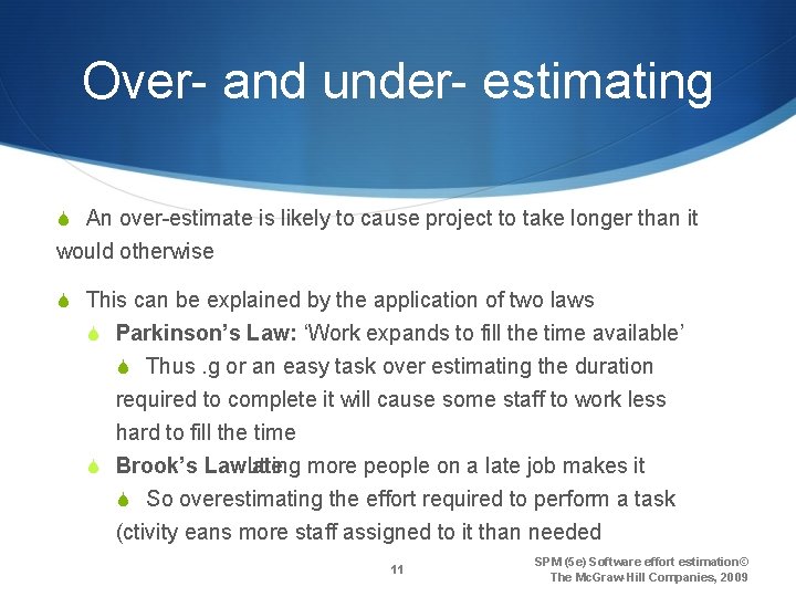 Chapter 5 Software effort estimation NET 481 Project
