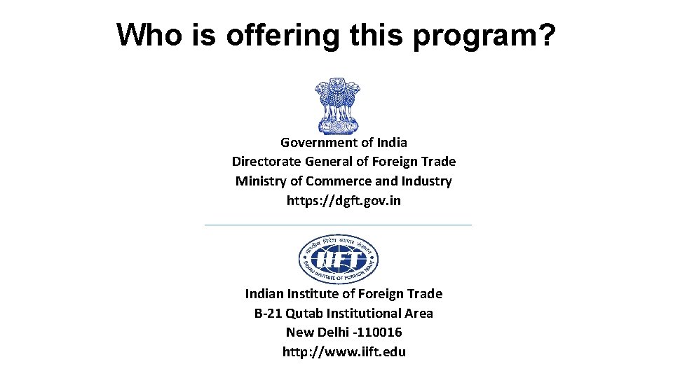Online Certificate Program In Export Import Business Under