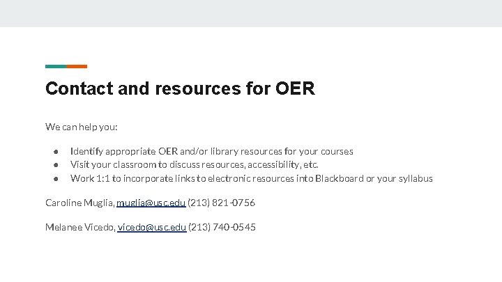 Using Open Educational Resources OER as Course Materials