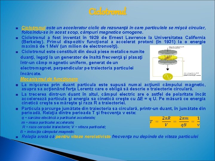 ACCELERATOARE DE PARTICULE Profesor Martin Amelia CUPRINS Noiuni