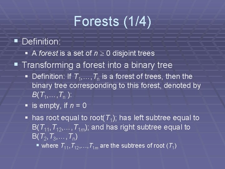 Chapter 5 Trees Outline Introduction Representation Of Trees