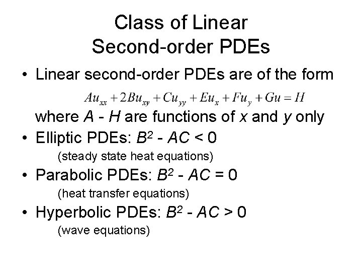 Chapter 13 Finite Difference Methods Outline Solving ordinary