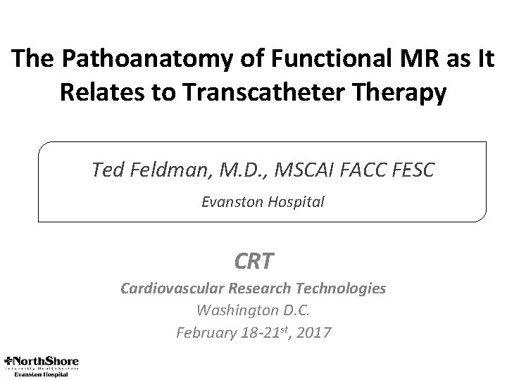 The Pathoanatomy of Functional MR as It Relates