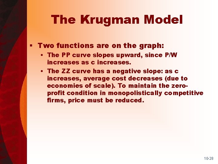 Chapter 10 PostHeckscher Ohlin Theories of Trade and