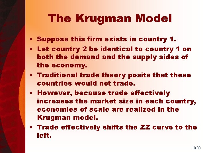 Chapter 10 PostHeckscher Ohlin Theories of Trade and