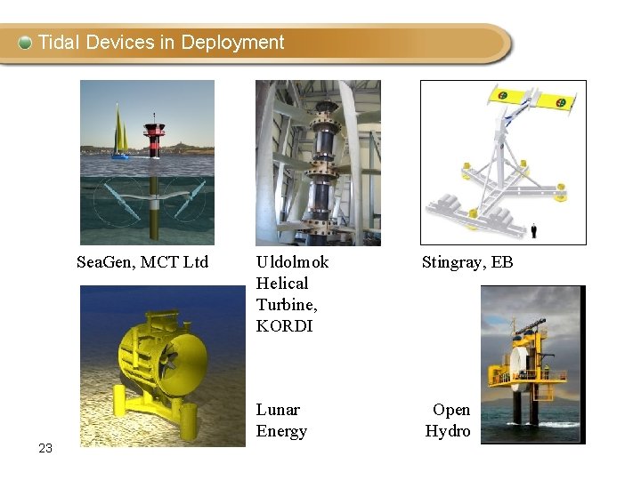 OCEN 201 Introduction to Ocean Coastal Engineering Renewable