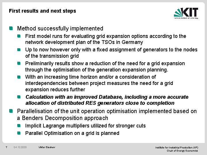 OPTIMAL OPERATION AND EXPANSION PLANNING OF ELECTRICITY GENERATION