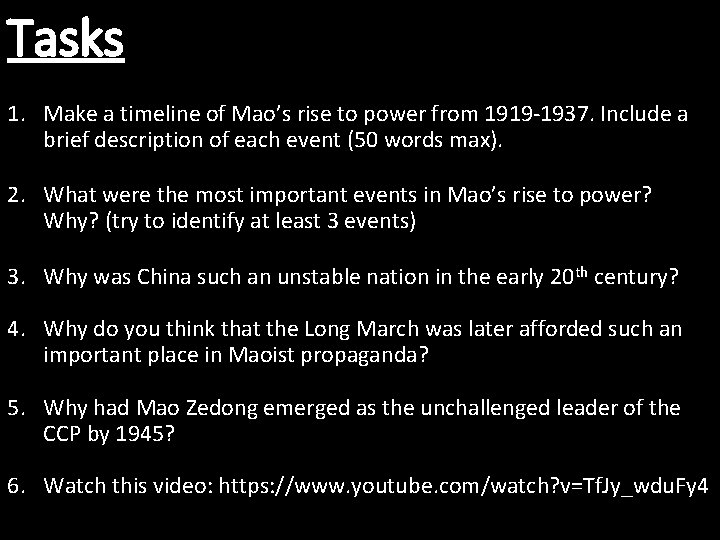 How did Mao become leader of the CCP