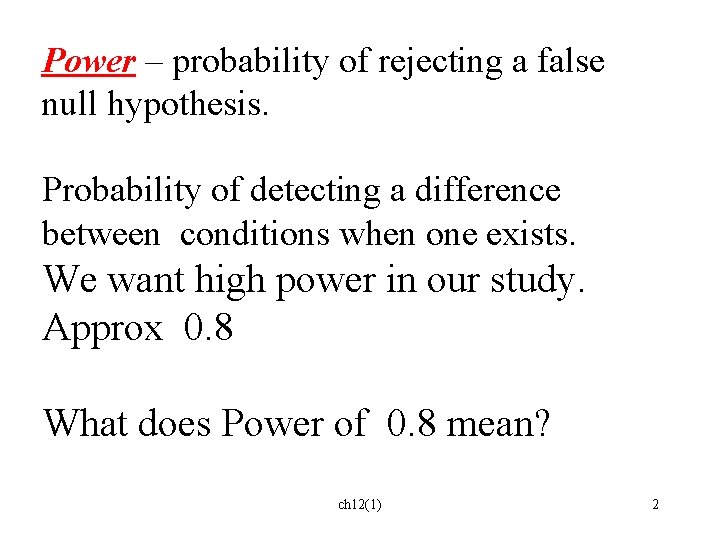 Chapter 9 Procedure for Conducting an Experiment ch