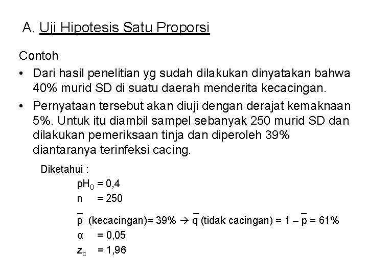 Uji Hipotesis Beda Proporsi Aria Gusti Pengantar Dlm