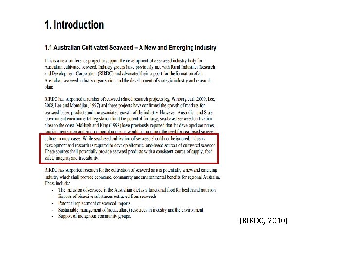 The Cultivation of Red Seaweed Rhodophytes Kappaphycus spp